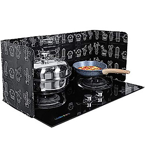 2 Pieces Anti Splatter Guard Oil Splatter Screen Board Aluminum Foil Oil Block Oil Barrier for Kitchen Restaurant Use