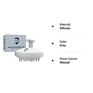 AOLDHYY lp Massager Scalp Scrubber Beard Brush for Men, Wet Dry Shampoo Brush Designed for Men, Hair& Beard Scrubber, Gift for Men