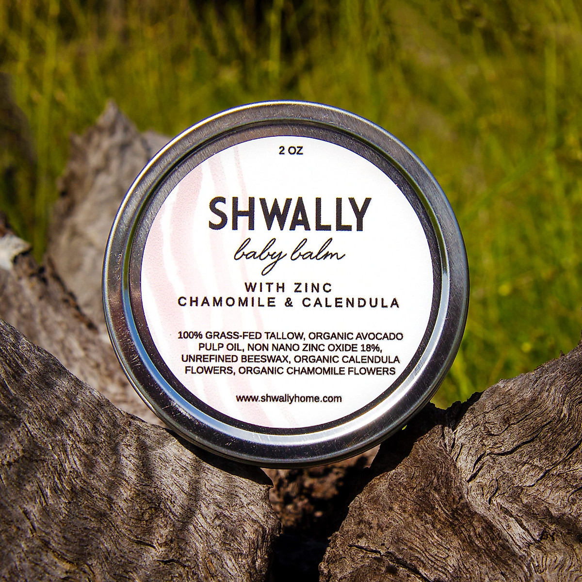 Shwally Tallow & Calendula Baby Bootie, Lip and Nipple Balms, The Ultimate Paleo Skin Protector - 100% Grass Fed Tallow, Calendula Flowers and Protective Beeswax, Pregnancy and Nursing Safe, Unscented (Zinc Oxide + Chamomile - Not Scented)
