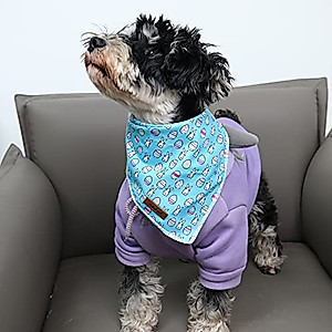 Babole Pet Easter Gift Dog Bandanas, 1PC Rabbit Egg Washable Square Dog Scarfs for Small Medium Large Dogs Adjustable Dogs Bib Scarfs for Girl and Boy(S)