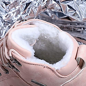Fheaven Women Warm Ankle Boots Winter Sneakers Cotton Shoes Fiber Outdoor Casual Shoes Sneakers