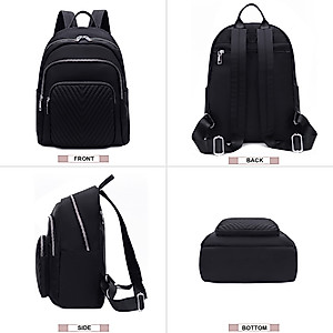 BMVMB Women Backpack Nylon Shoulder Bag Casual Lightweight Backpacks Rucksack Daypack for Women Girl
