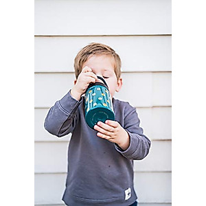 Simple Modern Kids Summit Sippy Cup Thermos 10oz - Stainless Steel Toddler Water Bottle Vacuum Insulated Girls and Boys Hydro Travel Cup Flask -Shark Bite Purple
