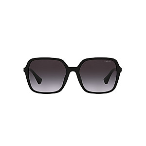 Ralph by Ralph Lauren Women's RA5291U Universal Fit Square Sunglasses, Gradient Grey, 56 mm