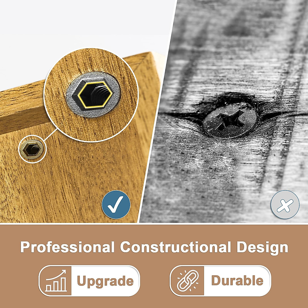 Aroktake Shoe Rack Bench, 2-Tier Wood Heavy Duty Shoe Organizer Shelf for Entryway, Living Room,Bedroom (Natural, 11.81"X31.5"X16.54")