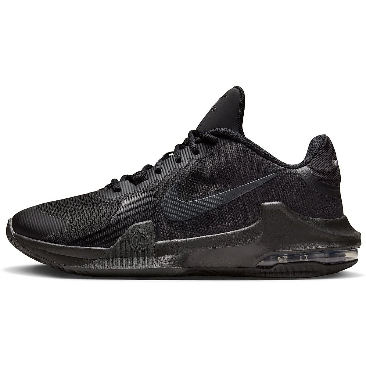 Nike Men's Air Max Impact 4 Basketball Shoes, Black/Anthracite, 14 M US