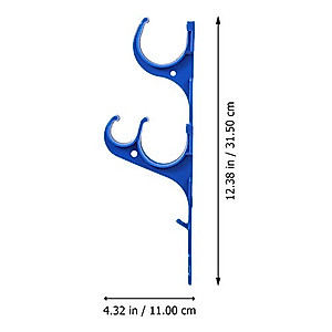 YARNOW Vacuum Stand 4pcs Pool Pole Hose Hanger Wall Hooks for Telescopic Poles Skimmers Leaf Rakes Nets Brushes Vacuum Garden Tools Swimming Pool Accessories Cleaning Tool