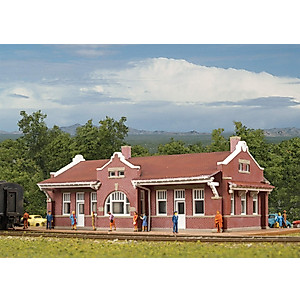 Walthers Cornerstone Series&#174 N Scale Santa Fe-Style Brick Depot 6-3/4 x 3-7/8 x 2-1/4"