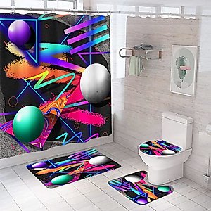80's Retro Folder Art Bathroom Set