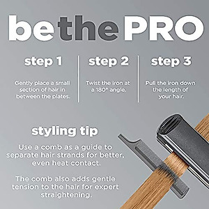 INFINITIPRO BY CONAIR Tourmaline Ceramic Flat Iron, 1 1/2-inch