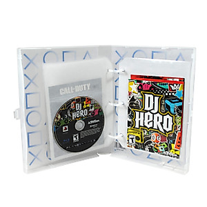 UniKeep PlayStation Themed Video Game Case - Stores 10 Discs and Graphic Booklets (Light Blue)