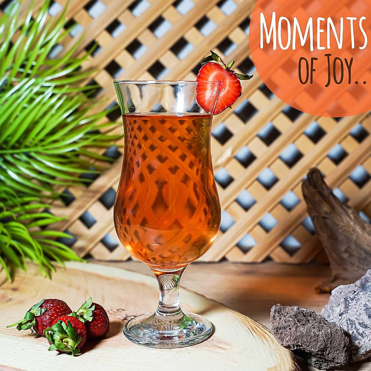 the mask el turko Large Hurricane Glass Set Of 6 Pcs 15.5 Oz / 460 Ml Milkshake,Tall Cocktail Glasses, Mojito, Margarita, Sangria, Pina Colada Glasses, Stemmed Big Coupe Glassware