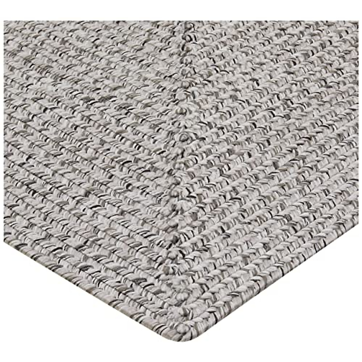Amazon Basics Rectangular Outdoor Rug For Patio and Balcony, Grey, 13 ft L x 9 ft W