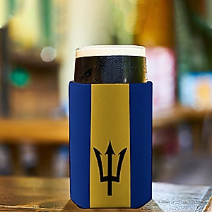 2 PCS Barbados Flag Can Cooler Party Gift Beer Drink Coolers Coolies