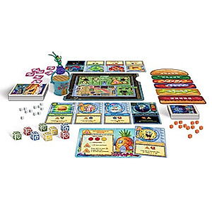 USAOPOLY Spongebob: Plankton Rising Cooperative Dice and Card Game | Featuring Artwork & Characters from Nickelodeon's Spongebob Squarepants Cartoon | Officially Licensed Spongebob Game