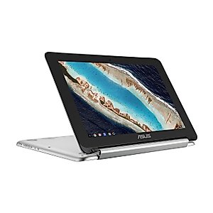 ASUS Chromebook Flip C101 2-In-1 Laptop- 10.1” 4-Way WXGA Touchscreen, Rockchip RK3399 Quad-Core Processor, 4GB RAM, 16GB Storage, All Metal Body, Lightweight, USB Type-C, Chrome OS- C101PA-DB02
