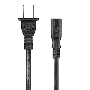 AC Power Cord for TCL Roku Sharp Insignia Hisense Smart LED LCD HD TV 2 Prong Power Cable