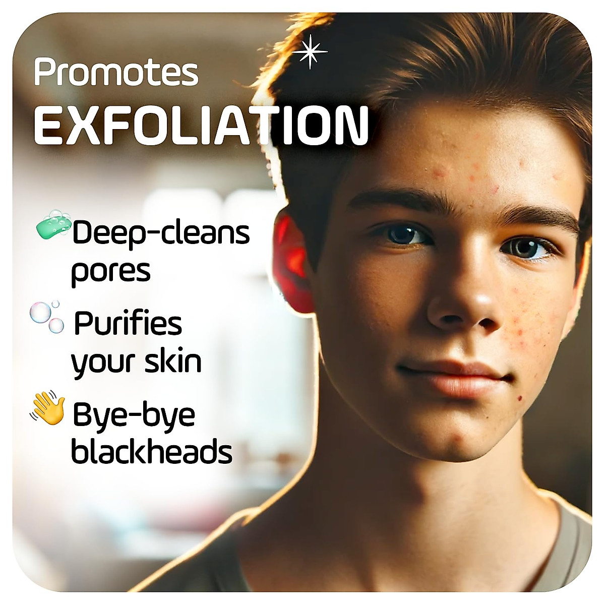 Asepxia Activated Charcoal Cleansing Bar for Enhanced Acne Control & Skin Purification with 2% Salicylic Acid, Ideal for Oily Skin and Reducing Blackheads - 4 Oz, 5-Pack