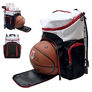 Youth Football Bag, Boys and Girls Football Backpacks Basketball Volleyball Football Bags,Separate Shoes Compartment High- All Sports Bag Gym