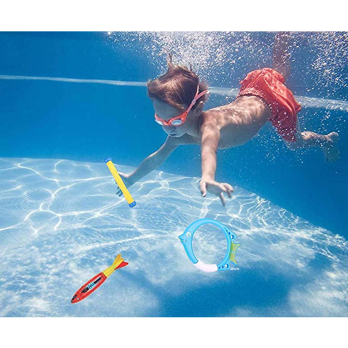 ZHFUYS Pool Toy Underwater Swimming Diving Toy Throwing Diving