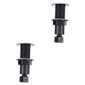 DOITOOL 2pcs Kitchen Air Bathtub Air Garbage גקוזי Disposal Accessories Waste Disposal Tub Bathroom Disposal Air Bathtub Supply Air Button Stainless Steel Component Plastic