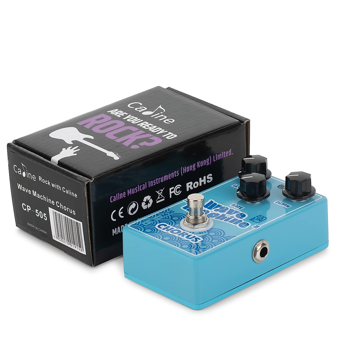 Caline CP-505 Wave Machine Chorus Guitar Effect Pedal True Bypass Aluminum Alloy Casing Blue