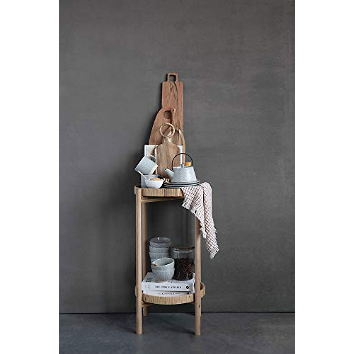 Bloomingville Acacia Wood Cheese Handle Cutting Board, Brown