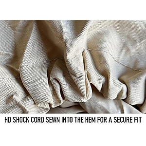 New VORTEX *TAN/Beige* 24' Ultra 3 Pontoon/Deck Boat Cover, HAS Elastic and Straps FITS 22'1" to 23' to 24' FT Long, UP to 102" Beam