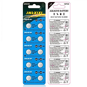 JNKXIXI 20 Pack LR44 Lr 44b l1154c AG13 SR44 Batteries A76 357 303 1154 1.5 Volt Ornament Batteries Button Coin Cell Battery