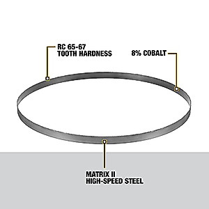 DEWALT Portable Band Saw Blade, 32-7/8-Inch, .020-Inch, 14/18 TPI, 3-Pack (DW3986C)