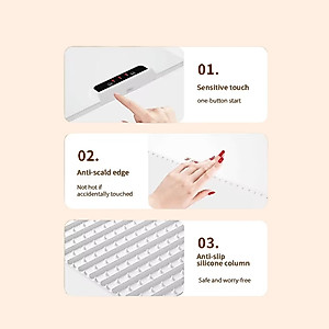 Silicone Electric Heating Tray & Food Warmer Mat | Portable Buffet Warming Tray with Adjustable Temperature Control | Food Warming Mat for Parties, Catering, and Events