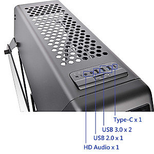 Thermaltake AH T600 Helicopter Styled Open Frame Tempered Glass Swing Door E-ATX Full Tower Case CA-1Q4-00M1WN-00