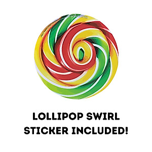 Sweetzo Halloween Gummy Eyeballs, Trick or Treat Candy and Creepy Party Bag Fillers, Swirl Sticker Included - 4.5 Ounces (Pack of 2)