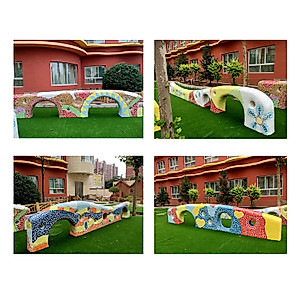 Smayt Yi White Ceramic Mosaic Tiles Large Sizes and Shape Mosaic Art Making Supplies for Bathroom Flower Pot Outdoor Tables Coasters 0 8 1 2inch 7oz M White 200g