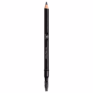 Eye Embrace Warm Betty Classic: Light Gray Wooden Eyebrow Pencil – Waterproof, Double-Ended Pencil with Sharpener & Spoolie Brush, Cruelty-Free