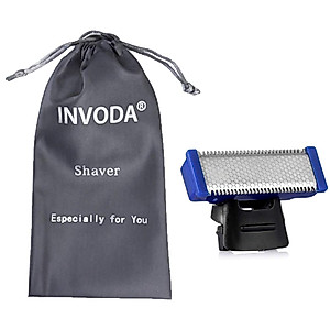 4PCS Shaver Replacement Head for Solo Rechargeable Full Body Hair Trimming Electric Shaver Replacement Cutter Head Solo Blades (4PCS + Storage Bag)