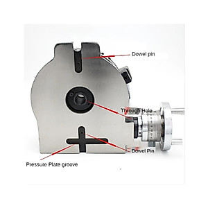 KACOME 6 in. Universal indexing Table Rotary Table 125 3-jaw Chuck milling Machine Indexing Head Vertical and Horizontal indexers