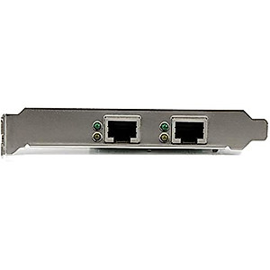 StarTech.com Dual Port PCIe Network Card - Low Profile - RJ45 Port - Realtek RTL8111H Chipset - Ethernet Network Card - Dual Port Gigabit NIC (ST1000SPEXD4)