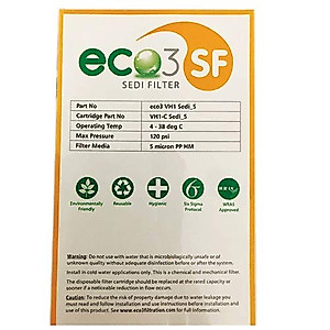 eco3 1,500 Gallon Dual Water Filter System with Lead Reduction! Includes pre-Sediment Filter for Heavy silt or Sediment Build-up Conditions