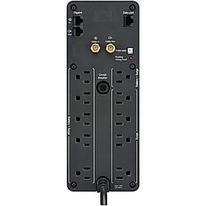 APC UPS 1350VA Sine Wave UPS Battery Backup and Surge Protector, BR1350MS Backup Battery Power Supply with AVR, (2) USB Charger Ports