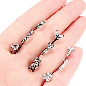 Vsnnsns 20G Nose Rings Hoop Mix Color Nose Piercing Jewelry Stainless Surgical Steel Daith Rook Cartilage Helix Earrings Hoop Ear Nose Septum Rings Body Piercing Jewelry for Women Men 8mm