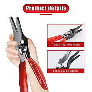 GKmow 1 PC Car Oil Pipe Separation Pliers, Vacuum Hose Removal Pliers, Water Pipe Separation Disassembly Clamps, Universal Maintenance Tools for Most Cars (Red)