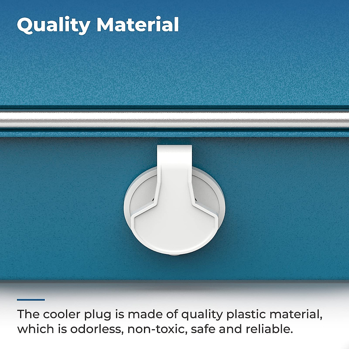 1.5" Shaft Length Cooler Drain Plug Assembly Replacement for Coleman Xtreme Coolers 50 qt, 58 qt, 82 qt Part Number:5010005241,Rubbermaid Cooler Accessories,Cooler Parts Fits Most Coolers