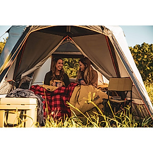 Bushnell Hooded Canvas Sleeping Bags | 20 Degree Sleeping Bag with Heavy Flannel Lining for Cold Weather Camping