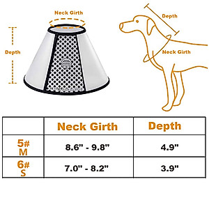Bepets Cat Cone Collar, Pet Cone Cat Recovery Cone for Kitten Cone After Surgery Anti-Bite Lick Wound Medical, Protective Cat Head Cone Kitten Cone Collar Cat E Collar for Cats Kitty Rabbit (Small 6#)