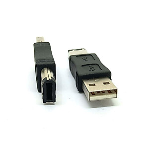 Toptekits Firewire IEEE 1394 6 Pin Male to USB A Male Convertor Jack M/M Adapter