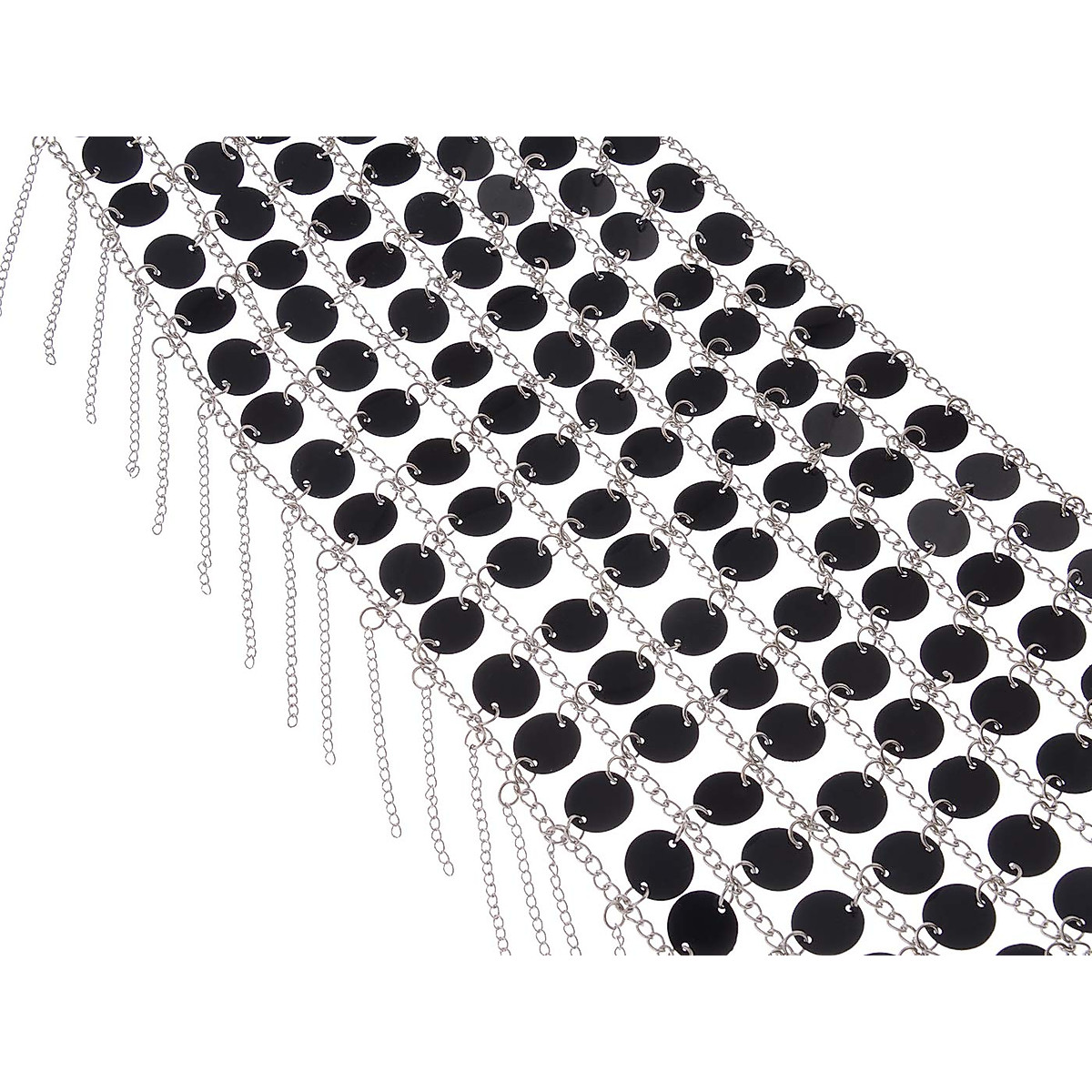 Anna-Kaci Women's Gypsy Body Chain Sexy Harness Summer Festival Bra Top, Black, OneSize