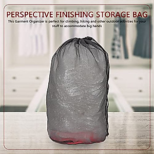 FAVOMOTO Ultralight Nylon Mesh Bags Sleeping Bag Ditty Sacks Clothes Storage Organizer for Travel Camp Home College Dorm Dirty Cloth 22.40X14.54X0.39in