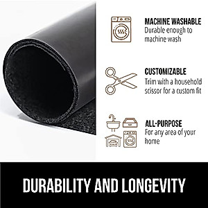 Gorilla Grip Drawer Liner and Under Sink Mat, Drawer Liner Size 12 in x 20 FT in Black, Non Adhesive, Under Sink Mat Size 24x30 in Black, 2 Item Bundle