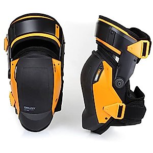 ToughBuilt - Gelfit Thigh Support Stabilization unisex Knee Pads - Heavy Duty, Comfortable and Adjustable - (TB-KP-G3), black